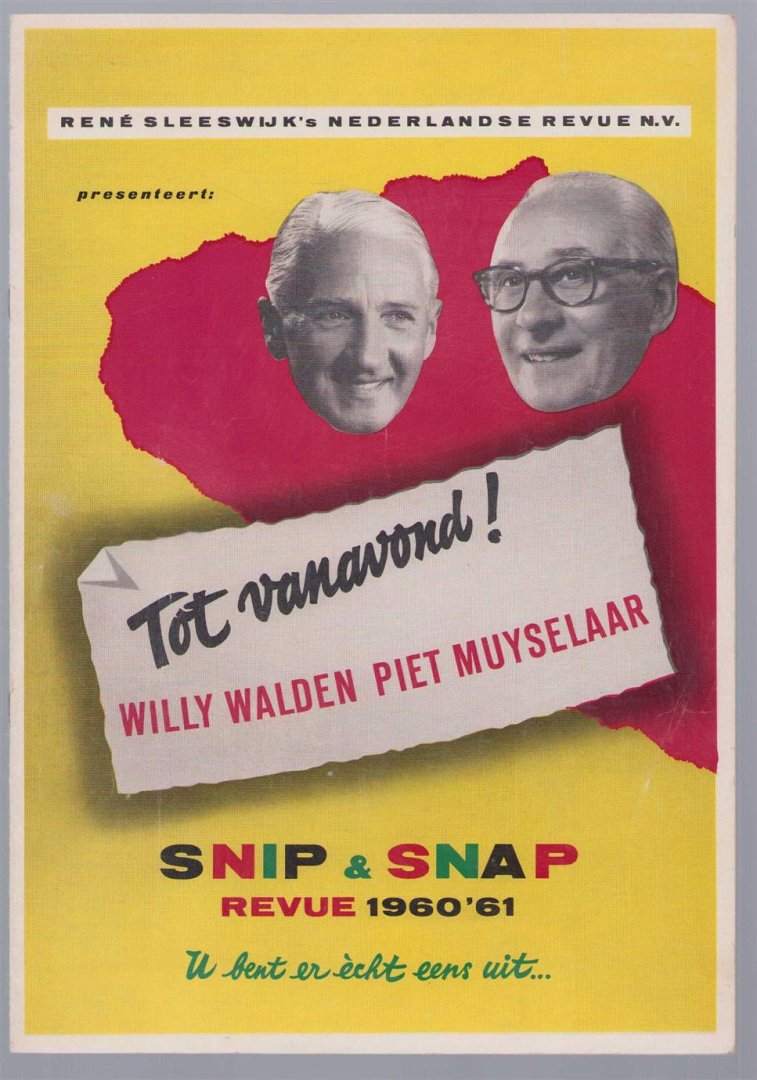 Boekwinkeltjes.nl - Willy Walden , Piet Muyselaar -- Snip en Snap revue ...