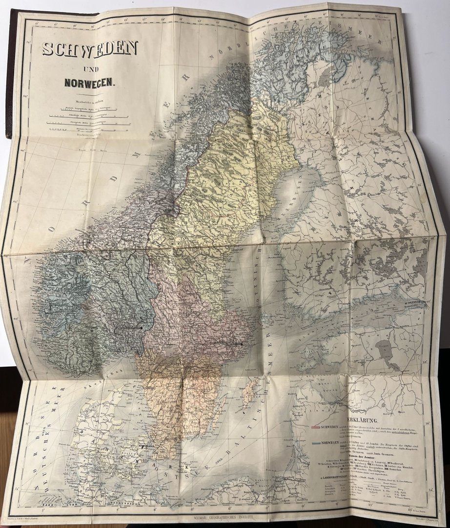 Boekwinkeltjes.nl - Cartography Sweden and Norway ca 1870 | Schweden ...