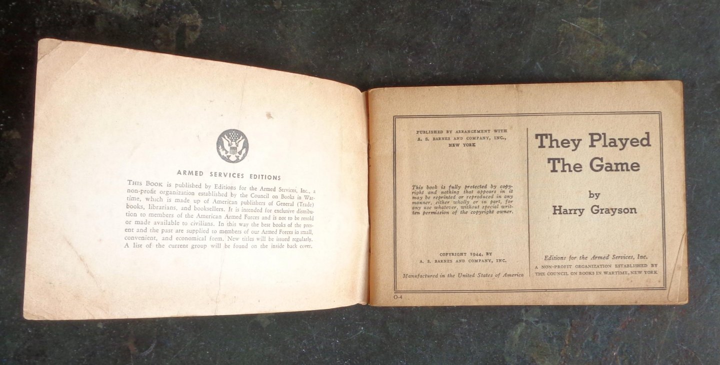 Boekwinkeltjes.nl - Grayson, Harry - They Played the Game - The Story ...